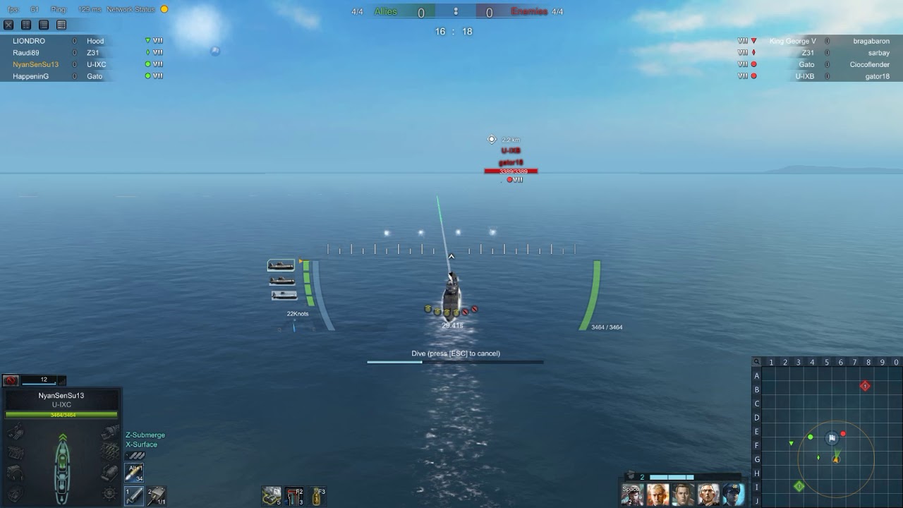 [Steel Ocean] Gameplay - T7 Submarine Battle - YouTube