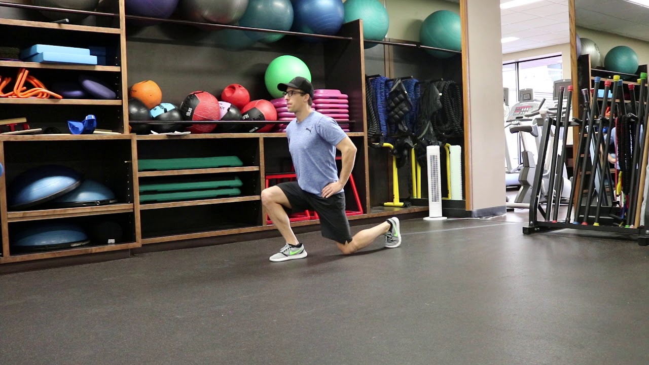 Forward Lunge Bodyweight - YouTube