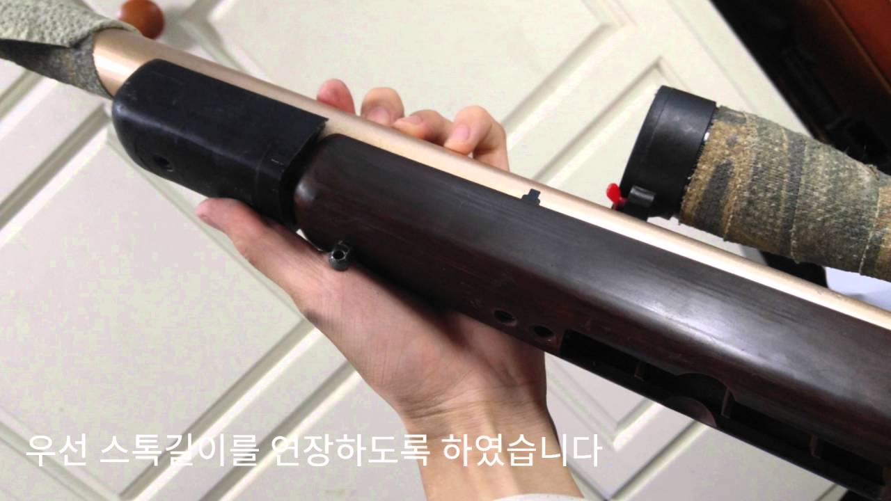 Airsoft vsr-10 stock custom work#2! VSR스톡 꾸미기 2! - YouTube
