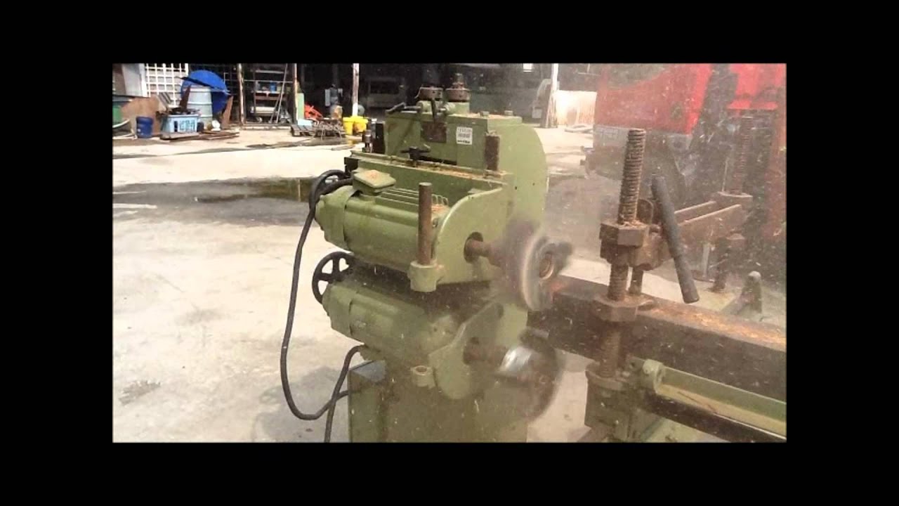 Single End Tenoning Machine, IDA, Japan - YouTube