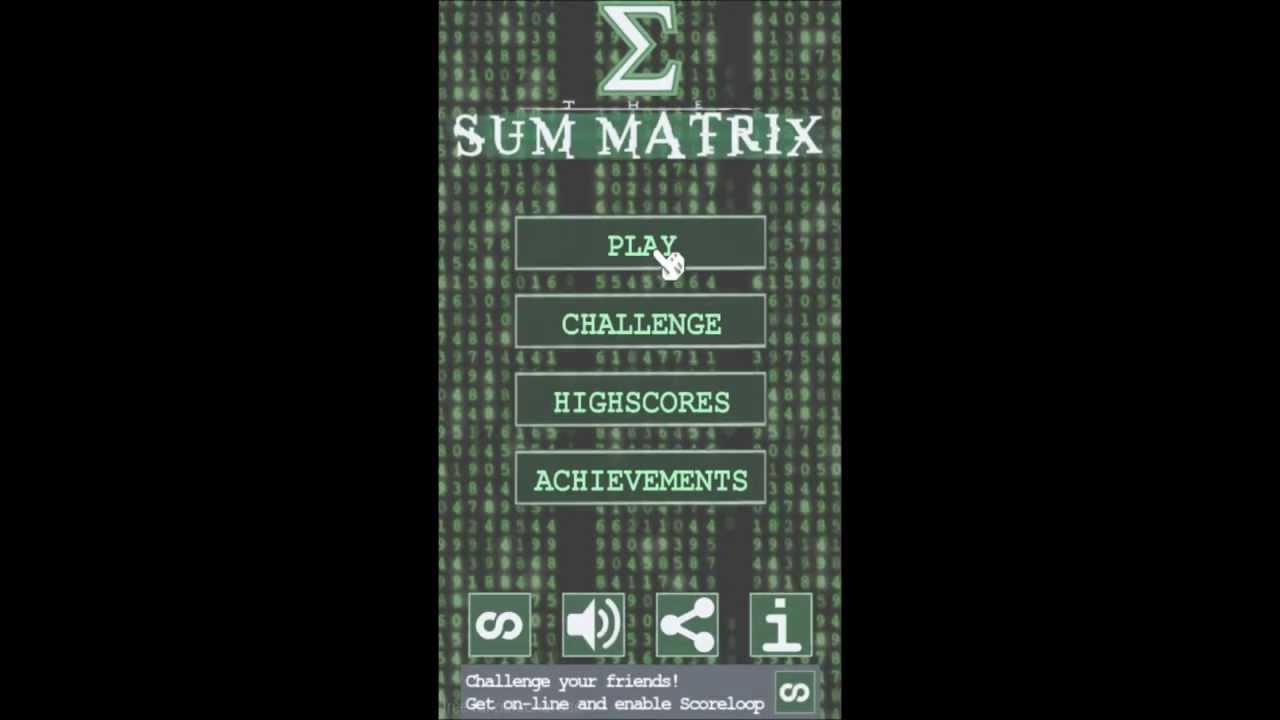 Sum Matrix Puzzle - YouTube