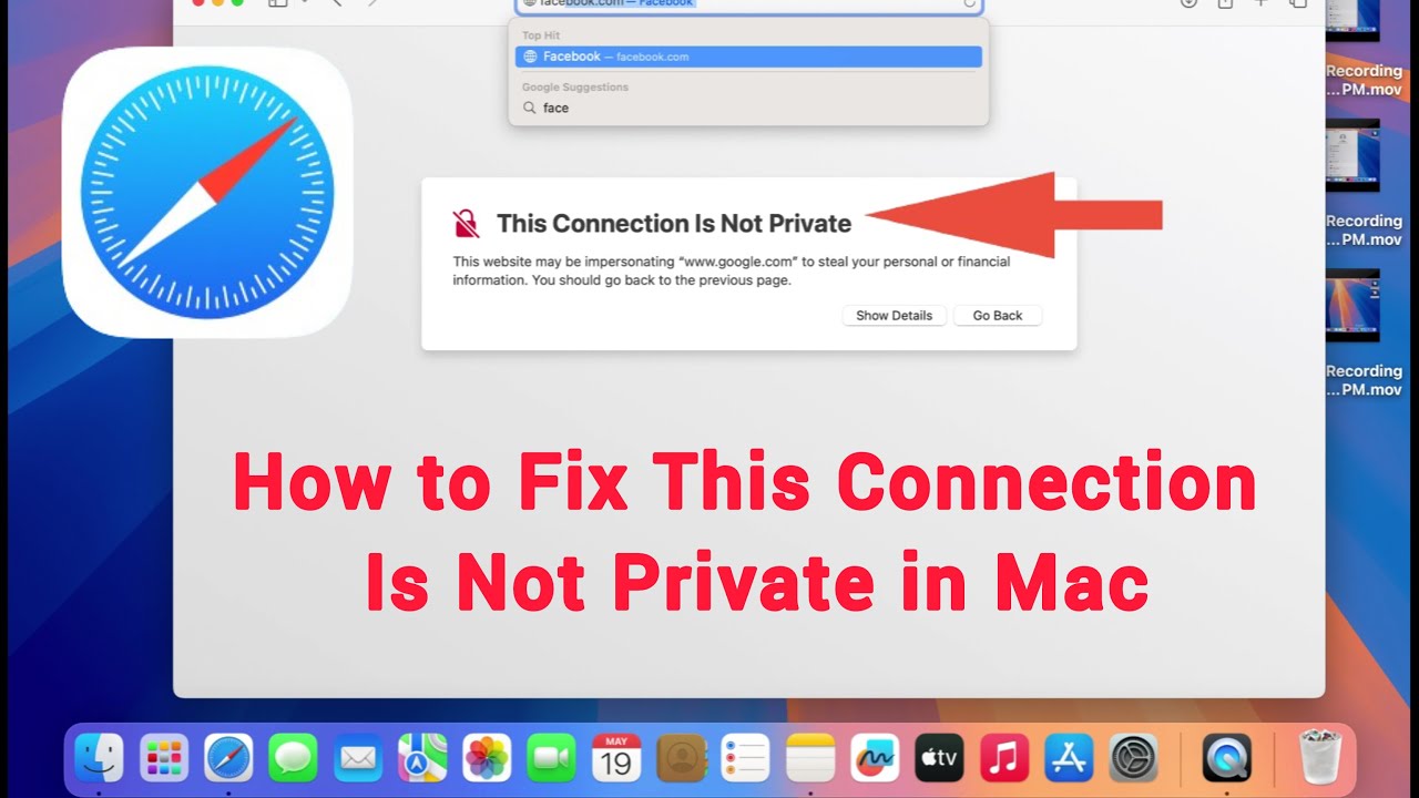 How to Fix This Connection is Not Private Safari MacBook - YouTube