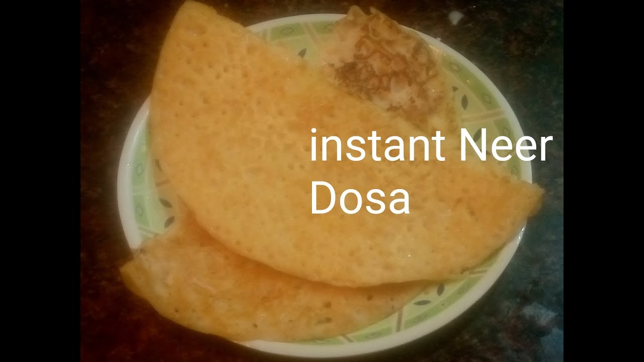 instant neer dosa recipe | neer dose with rice flour | ghavan recipe ...