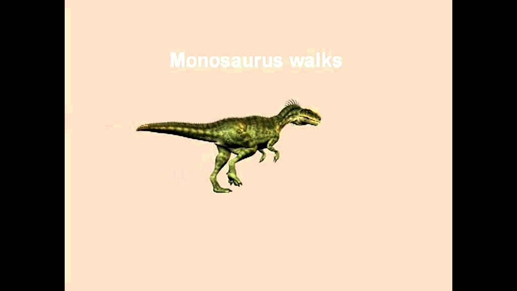 Monosaurus dinosaur walk cycle cgi animation poser animated pz2 file ...