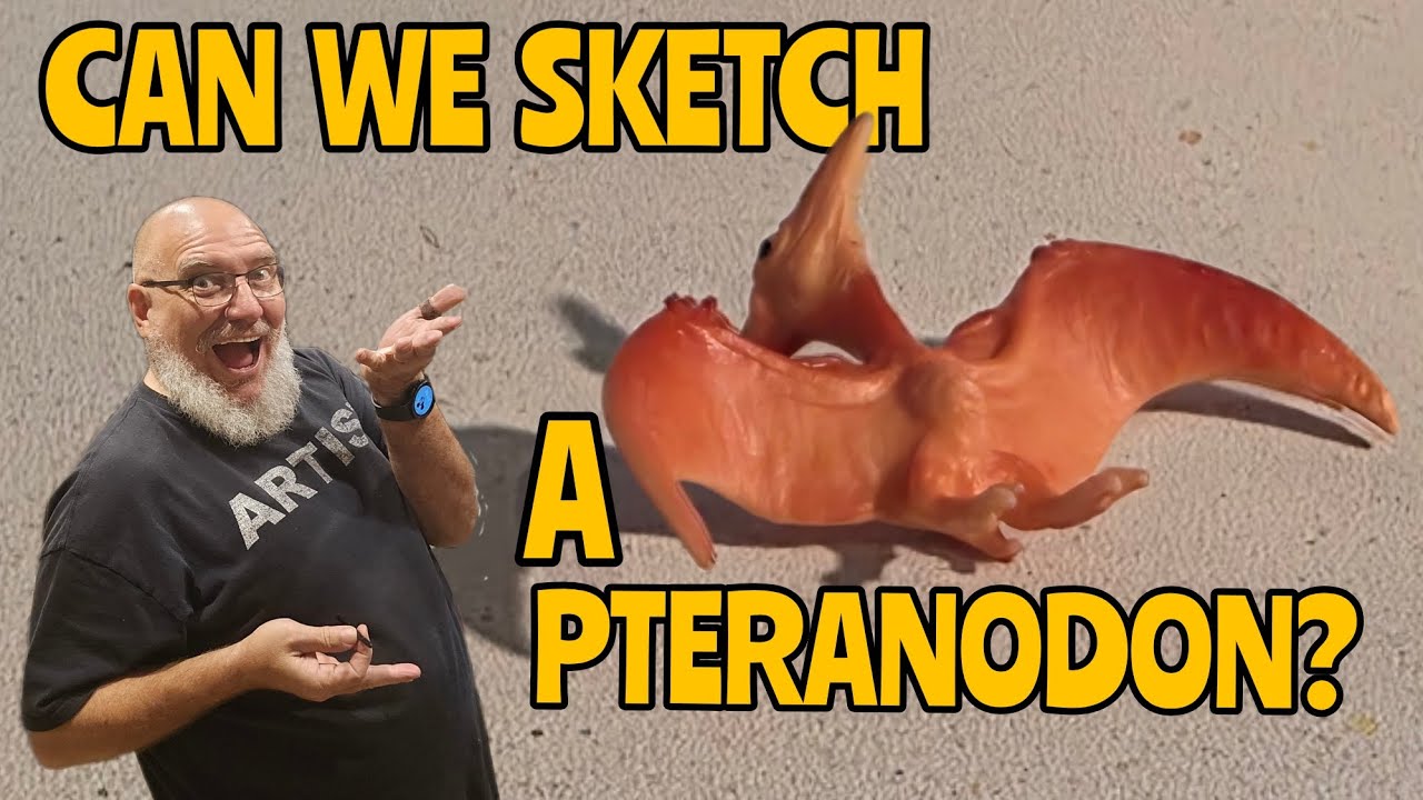 Pteranodon sketch and Facts: Toothless Flyer! - YouTube