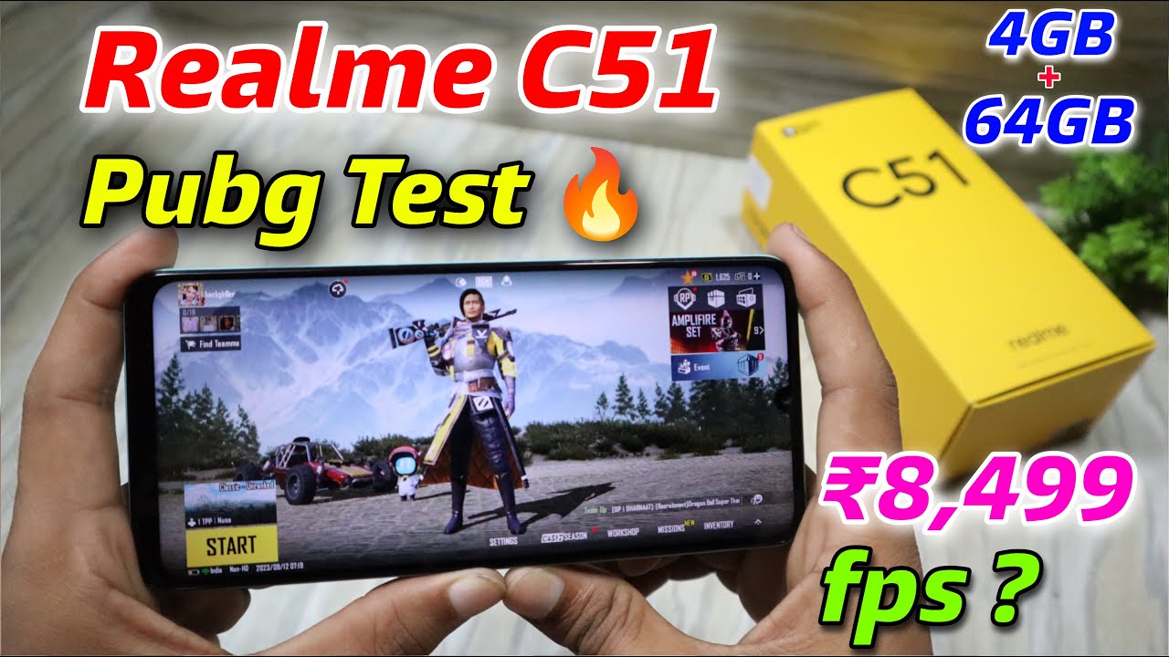 Realme C51 Pubg Test || Realme C51 Pubg Graphics Test 🔥🔥 - YouTube