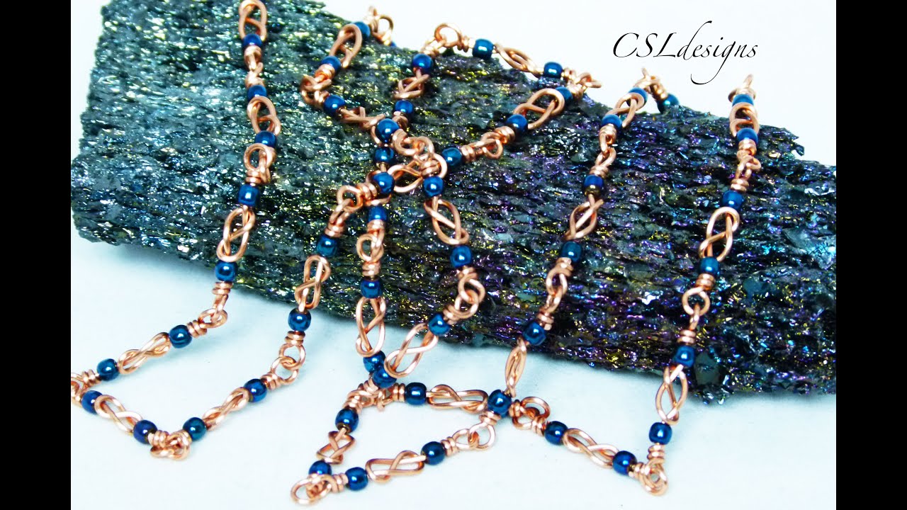 Celtic knot wirework chain ⎮ Make your own chain series - YouTube