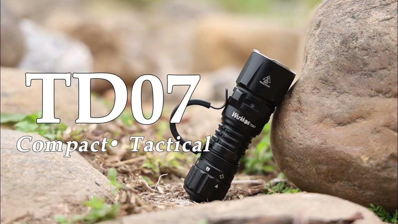 Wurkkos TD07 Tactical Flashlight, 1300lm/479m Long Range, Ideal for Outdoor, and Law Enforcement ...