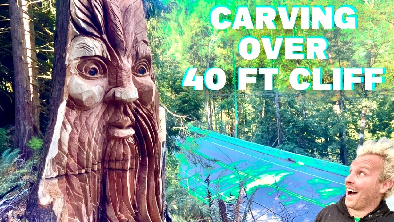 Carving On a 40 foot Cliff - Life or Death Carving - The Spirit of ...