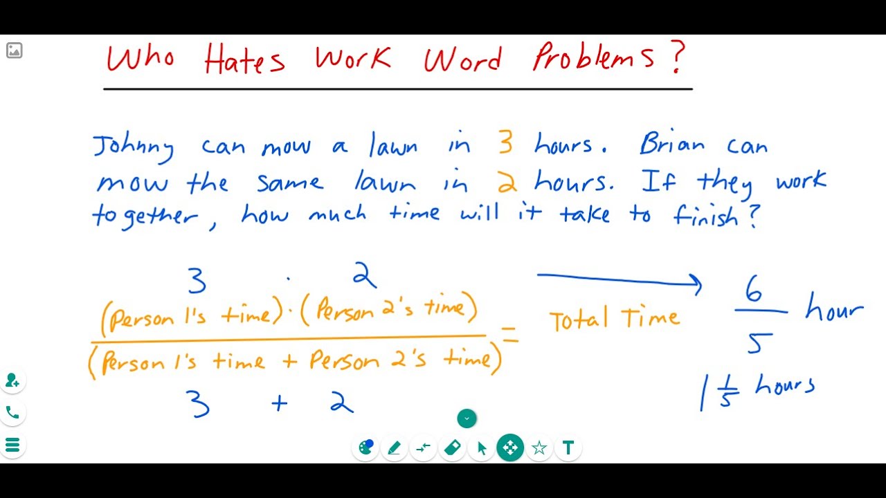 The Easiest Way to Solve Teamwork Word Problems - YouTube