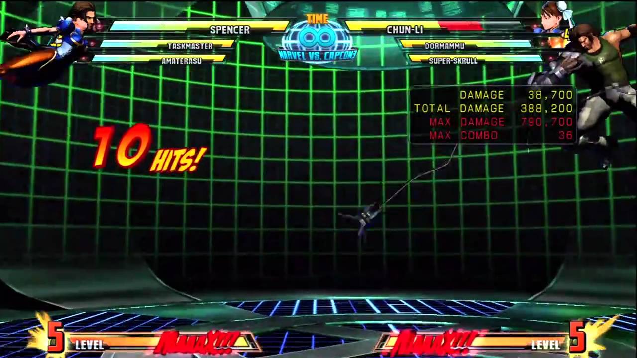 MvC3: Spencer midscreen combo (improved) - YouTube