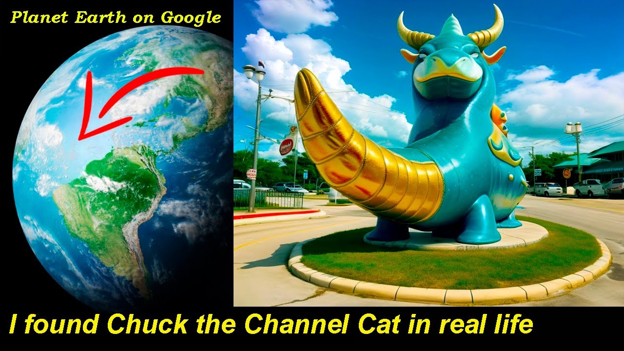 I found Chuck the Channel Cat in real life On Google Earth and Maps # ...
