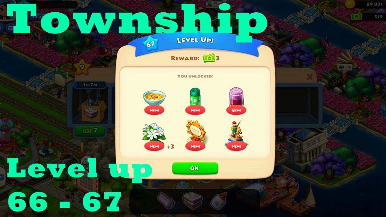 Township Level up 66 - 67 Walkthrough Routine| new goods buildings ...