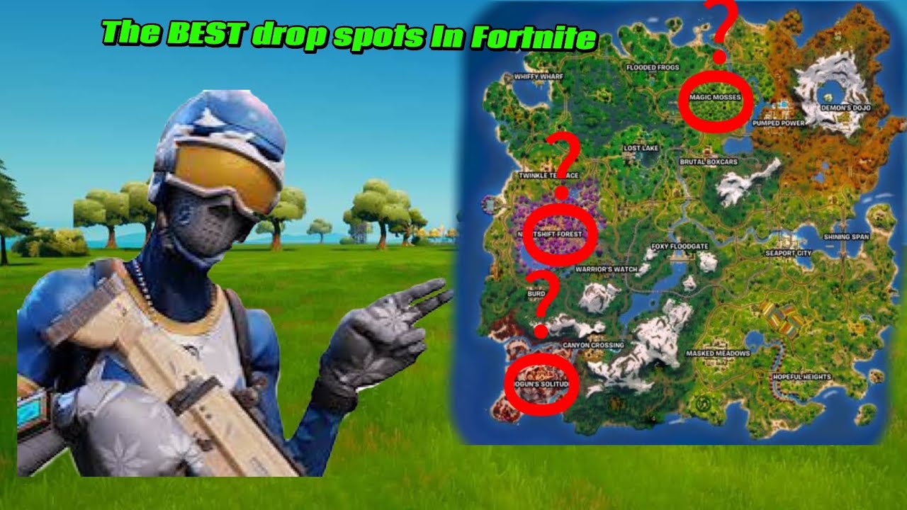 The BEST drop spots in Fortnite CH6 S1 - YouTube