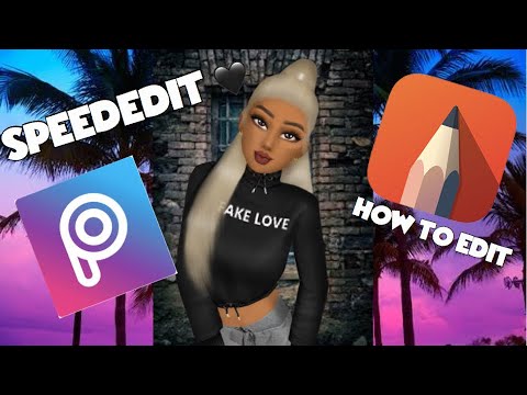 How to edit avakin life photos / speededit- Olivia sparx - YouTube