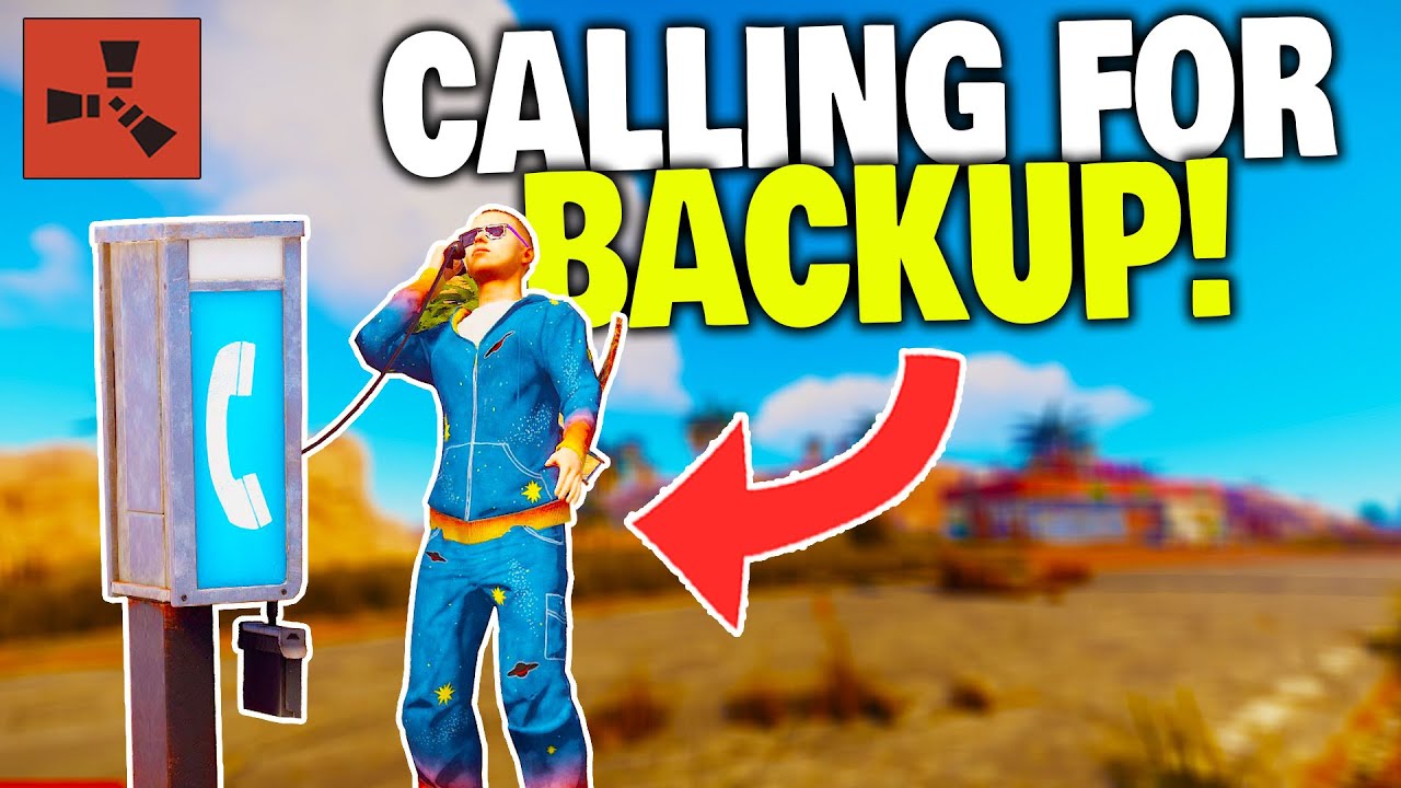 Calling for Helicopter Backup with the NEW Telephone Item! - Rust Solo ...