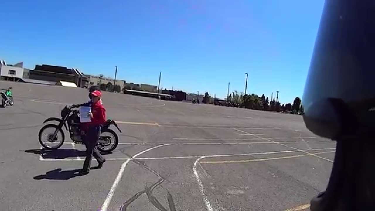M1 Exit MSF(Motorcycle Safety Foundation) Test 1 A & B - YouTube