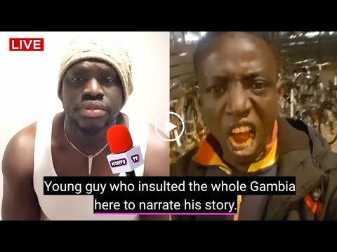 ebrima Jabbi a young man who was īn$ultīng the whole nation, he is here ...