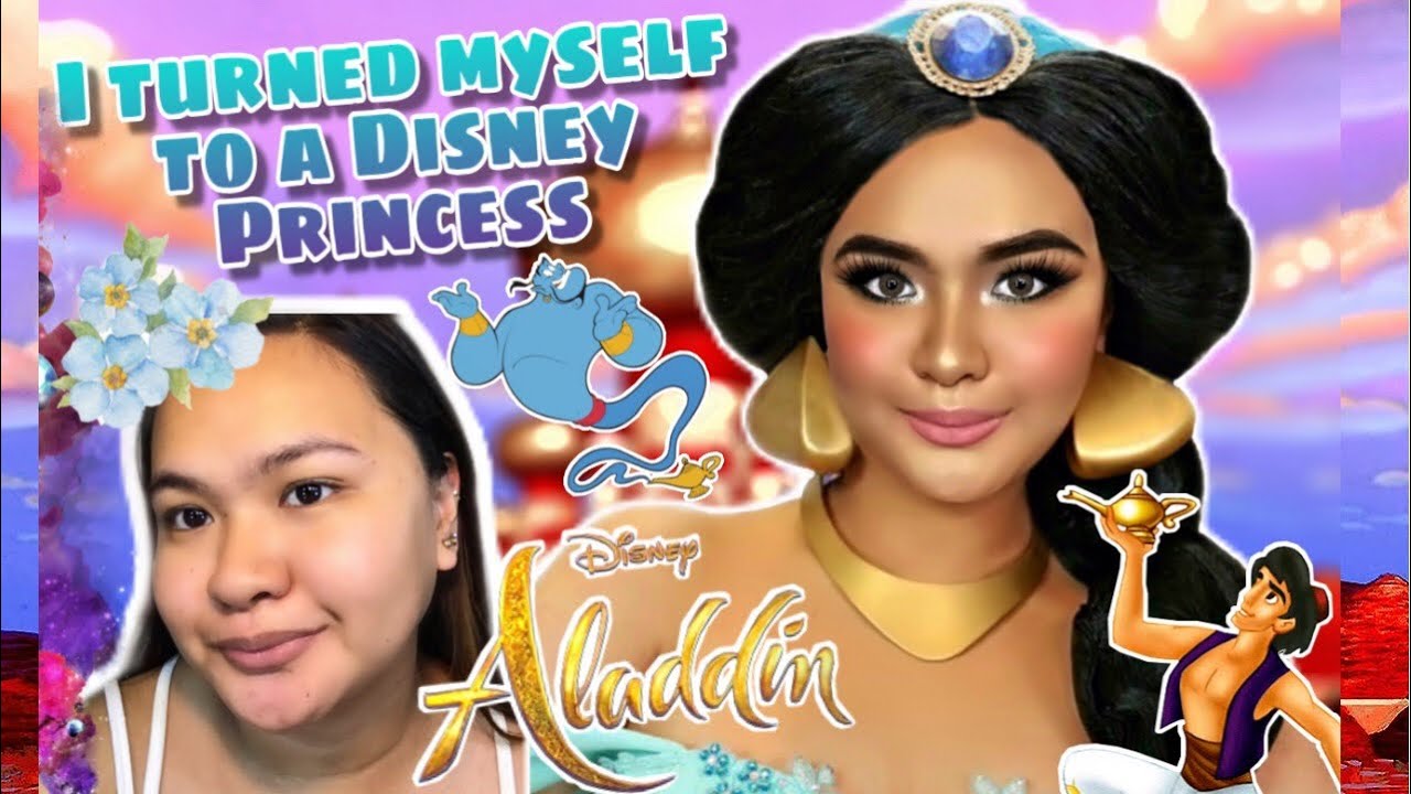 ALADDIN DISNEY PRINCESS JASMINE MAKE UP LOOK TUTORIAL - YouTube