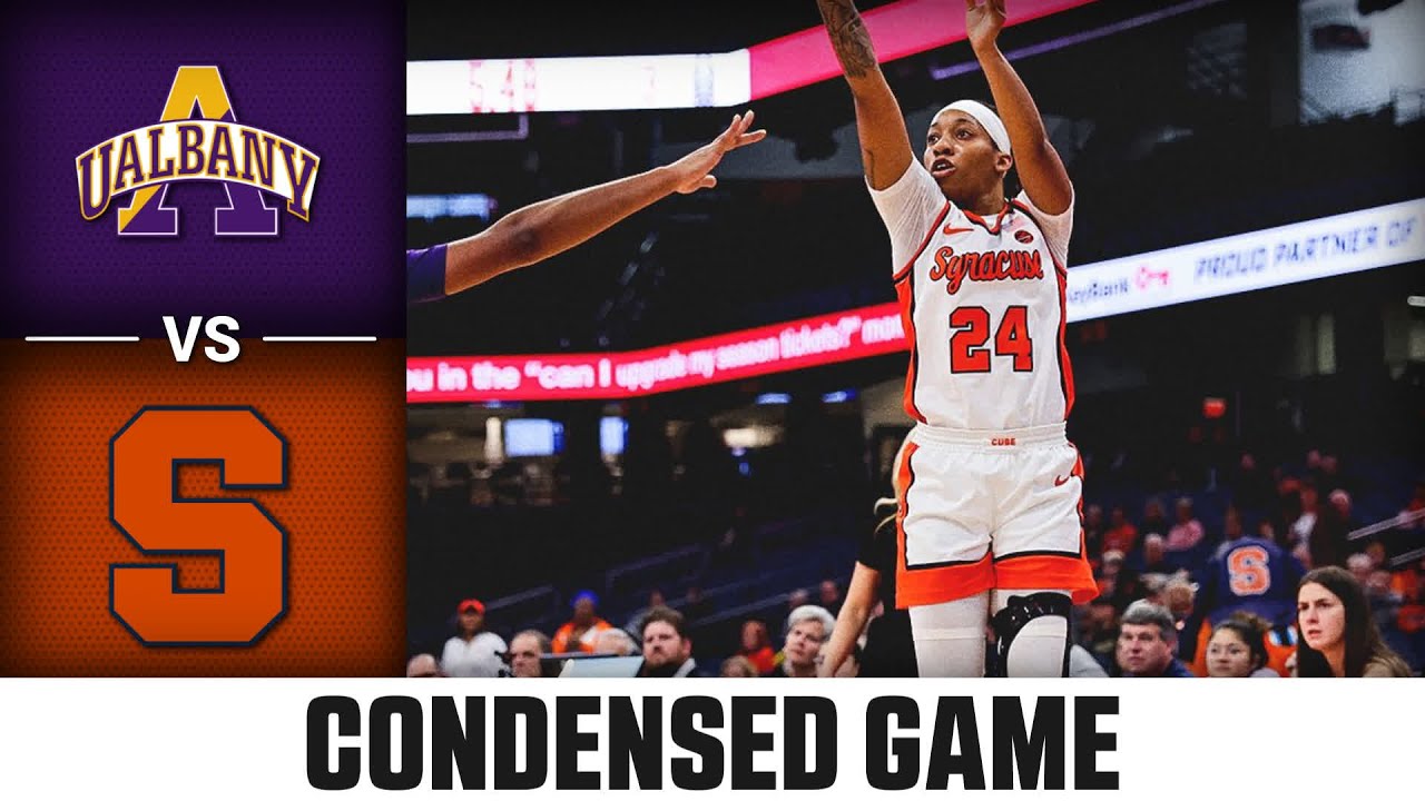 Albany vs. Syracuse Condensed Game | 2024-25 ACC Women’s Basketball ...