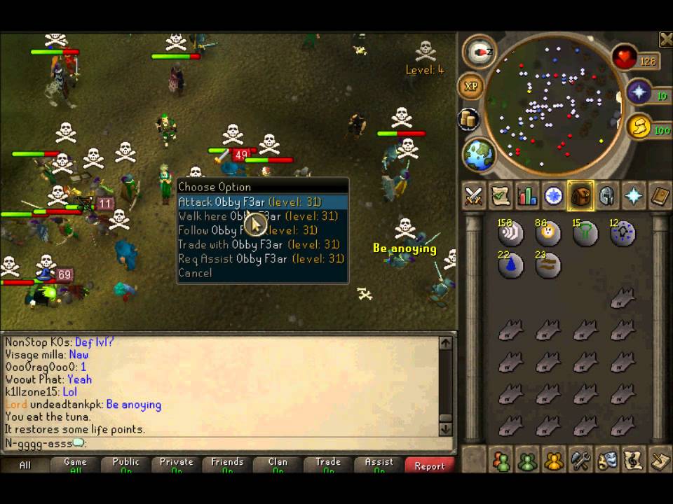 Runescape Pure Mage Pk Commentary F2p #2 - YouTube