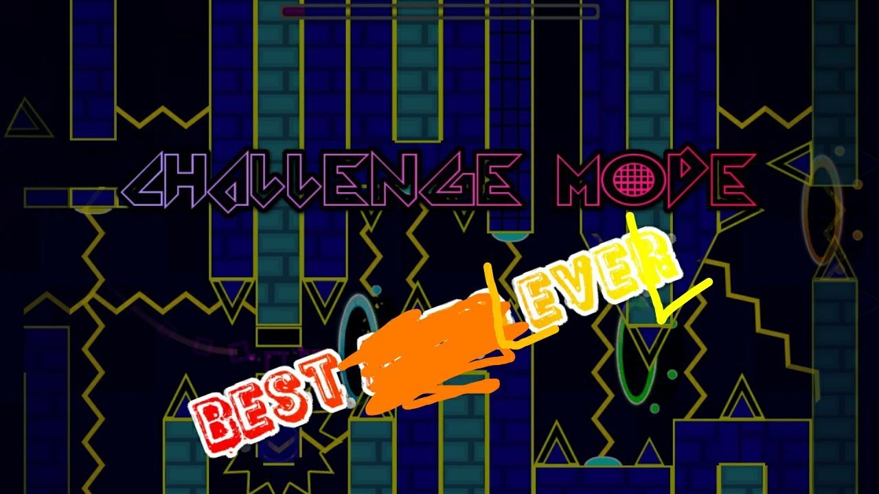 "Challenge mode" (Not auto) geometry dash - YouTube