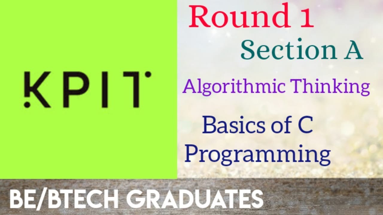 KPIT Algorithmic Thinking And Basics Of C Programming Important kpit-algorithmic-thinking-and-basics-of-c-programming-important