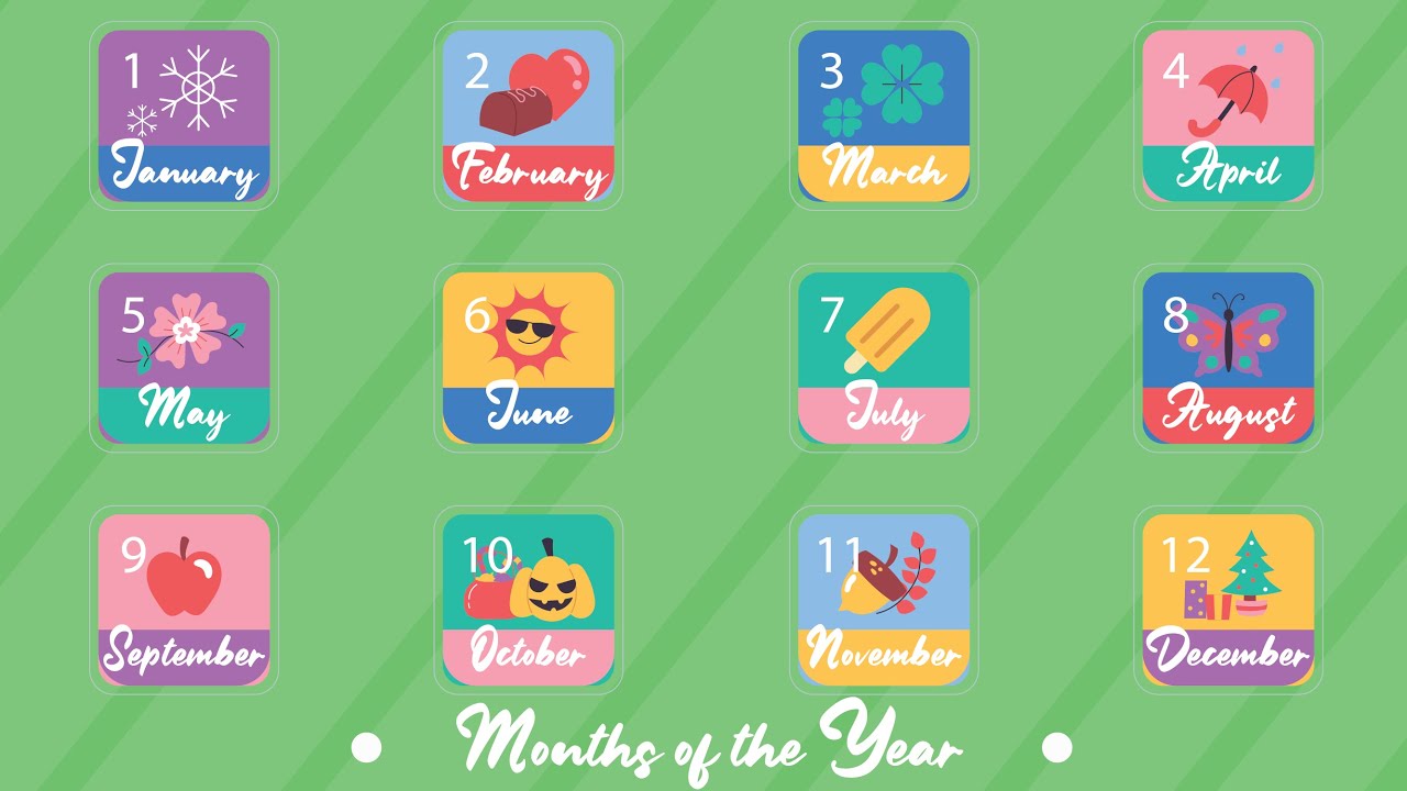 12 Months of the Year | January, February, March and More Nursery ...