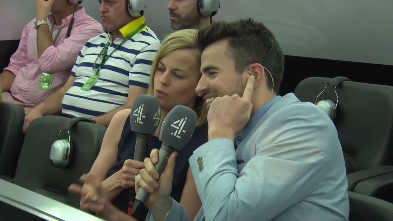 2016 Bahrain Inside the Mercedes garage with Steve Jones and Susie ...