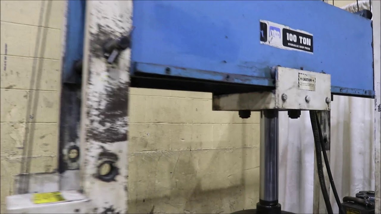 100 TON OTC HYDRAULIC H FRAME PRESS: STOCK #72572 - YouTube