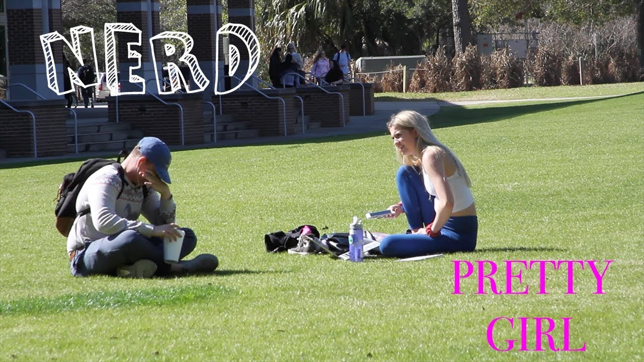 NERD PRANK, PICKING UP GIRLS ON UNF CAMPUS!! PLUS PRANKING A WHOLE ...