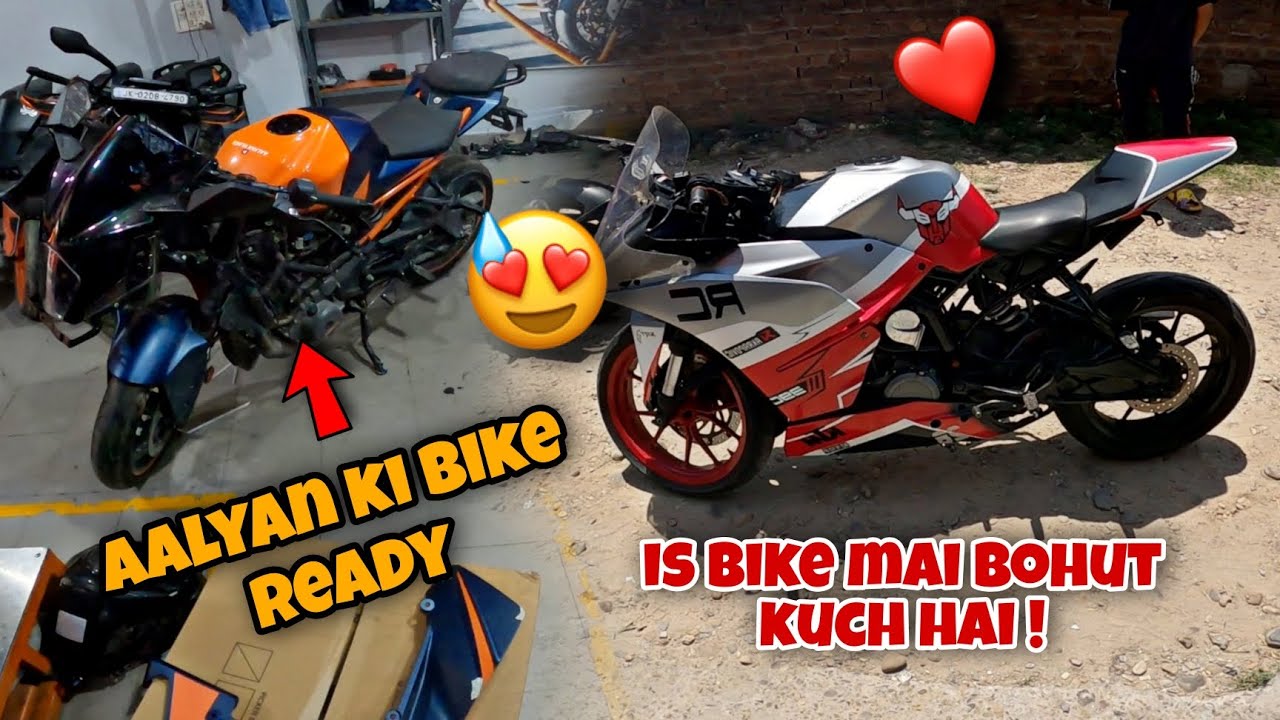 Ktm rc 390 modified with dual disc brake_Aalyan ki bike 😐 390 on fire ...