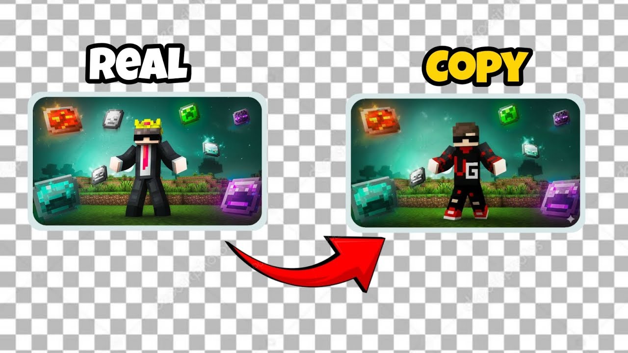 How I COPY this Minecraft Thumbnail || Using cool AI - YouTube