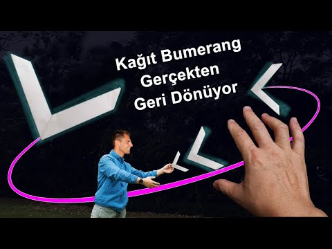 Siz yapabilirsiniz ama yapay zeka yapamaz. Muhteşem kağıt bumerang.