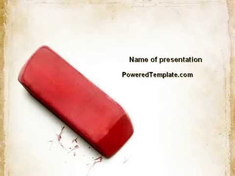 Eraser PowerPoint Template by PoweredTemplate.com - YouTube
