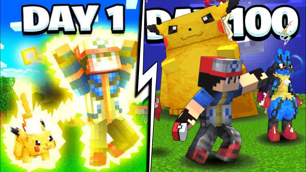 I Spent 100 days to Build an EPIC Ash Champion Team of Minecraft ...