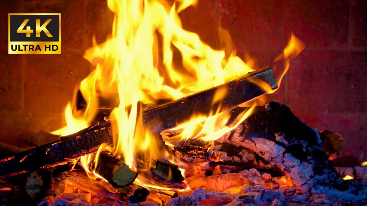 🔥 Warm & Relaxing Fireplace Ambience | Crackling Fire in 4K for Autumn ...