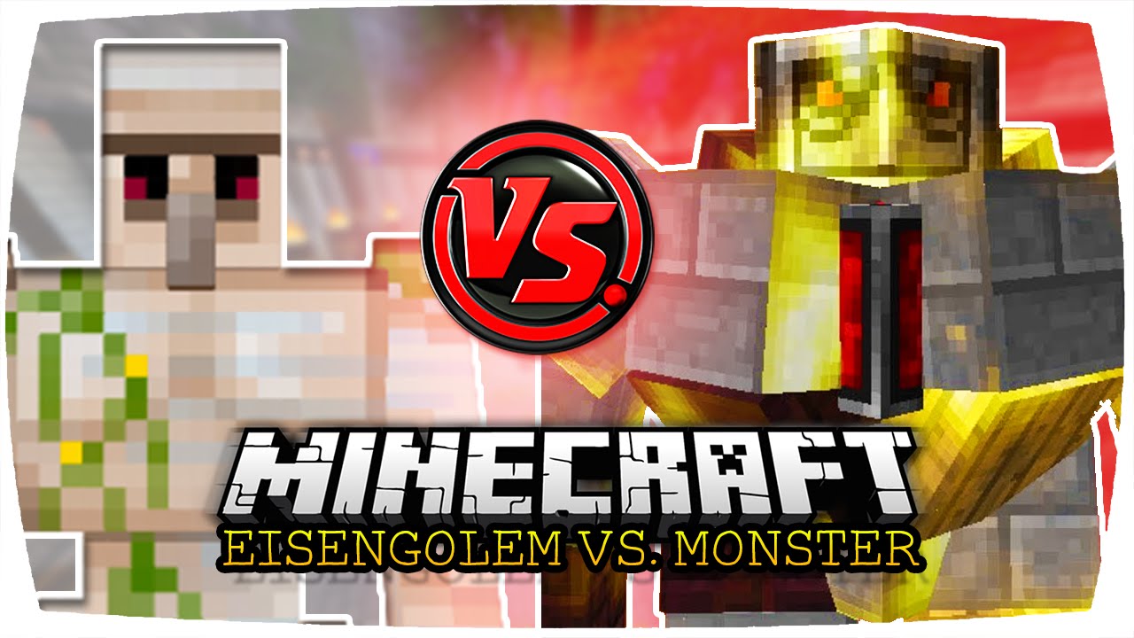 EISENGOLEM VS. BIG GOLEM | Minecraft: Eisengolem vs. Monster • #60 | Mo ...