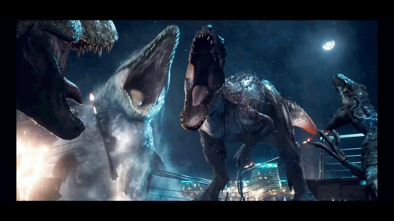 T-REX VS INDOMINUS REX VS RAPTOR VS MOSASAUR | DINOSAUR FIGHT - YouTube