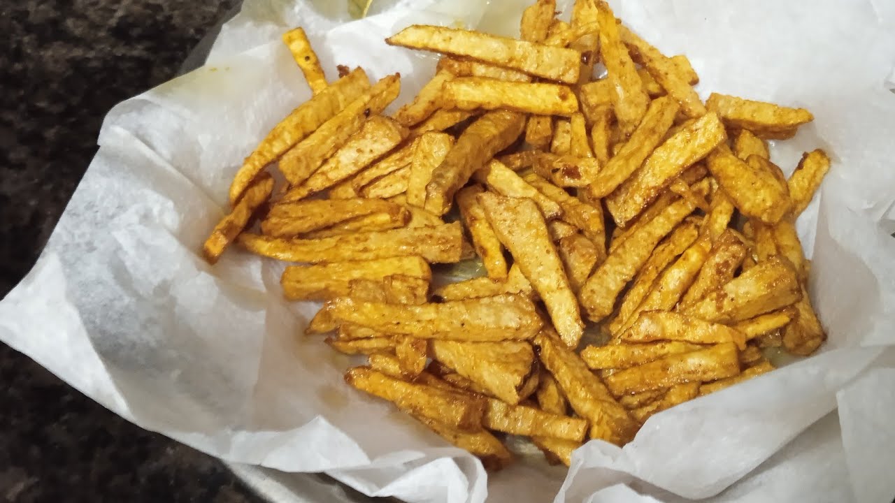 crispy yam fry,how to make chena fry from my passions. - YouTube