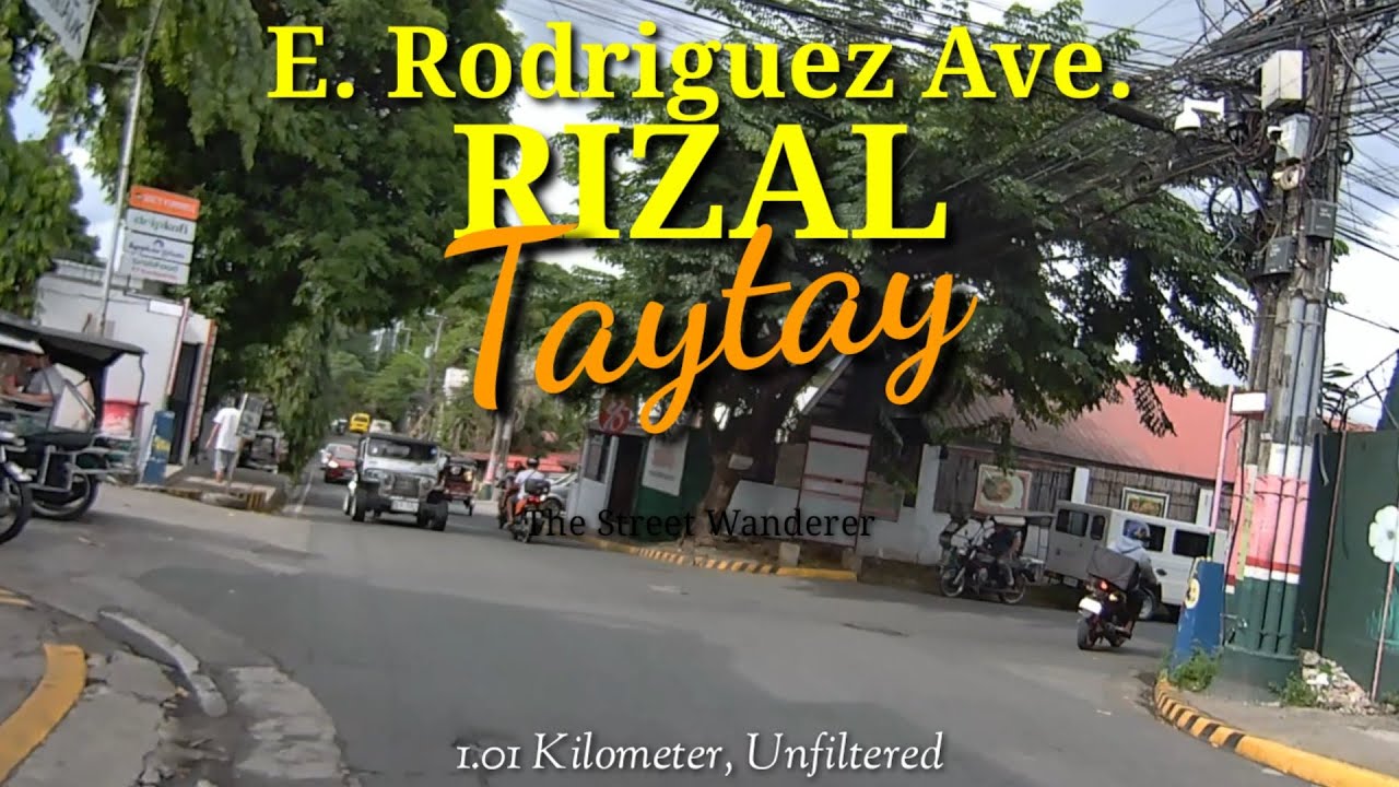 The cordial atmosphere on E. RODRIGUEZ AVE. in Barangay San Isidro, Taytay RIzal, Phils. (1.01km ...