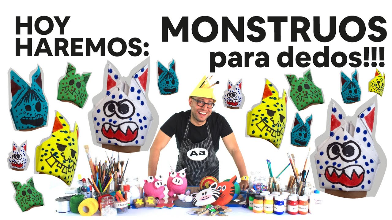 CÓMO HACER MONSTRUOS DE PAPEL - YouTube