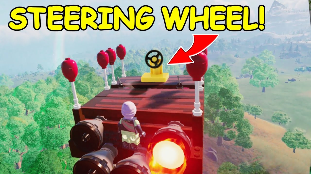 How to make a CHEAP STEERING AIRSHIP in LEGO Fortnite - YouTube