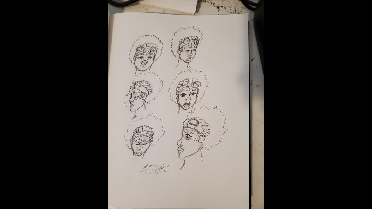 How To Draw Your Characters Head From Different Angles - YouTube
