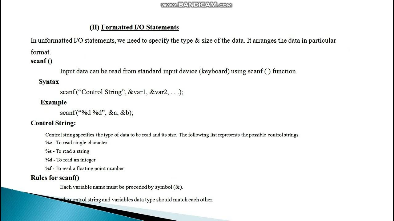 Managing simple input and output operations - YouTube