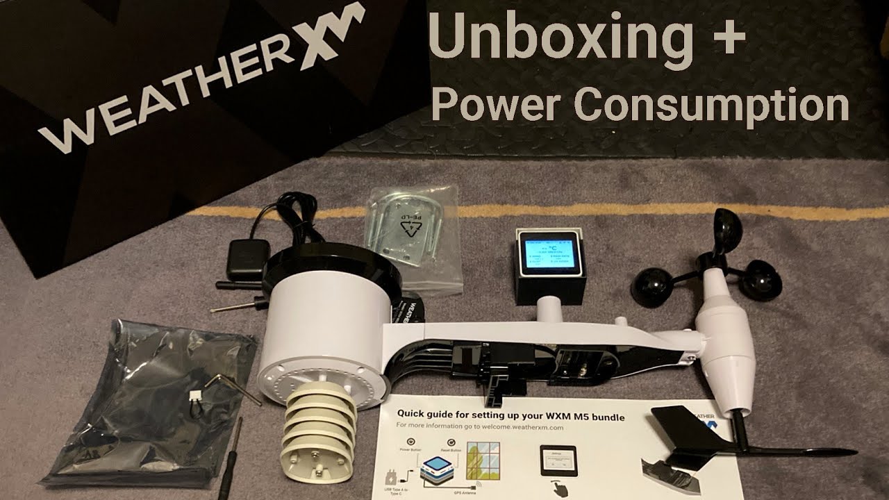 WeatherXM Crypto Weather Station Unboxing and Power Consumption - YouTube