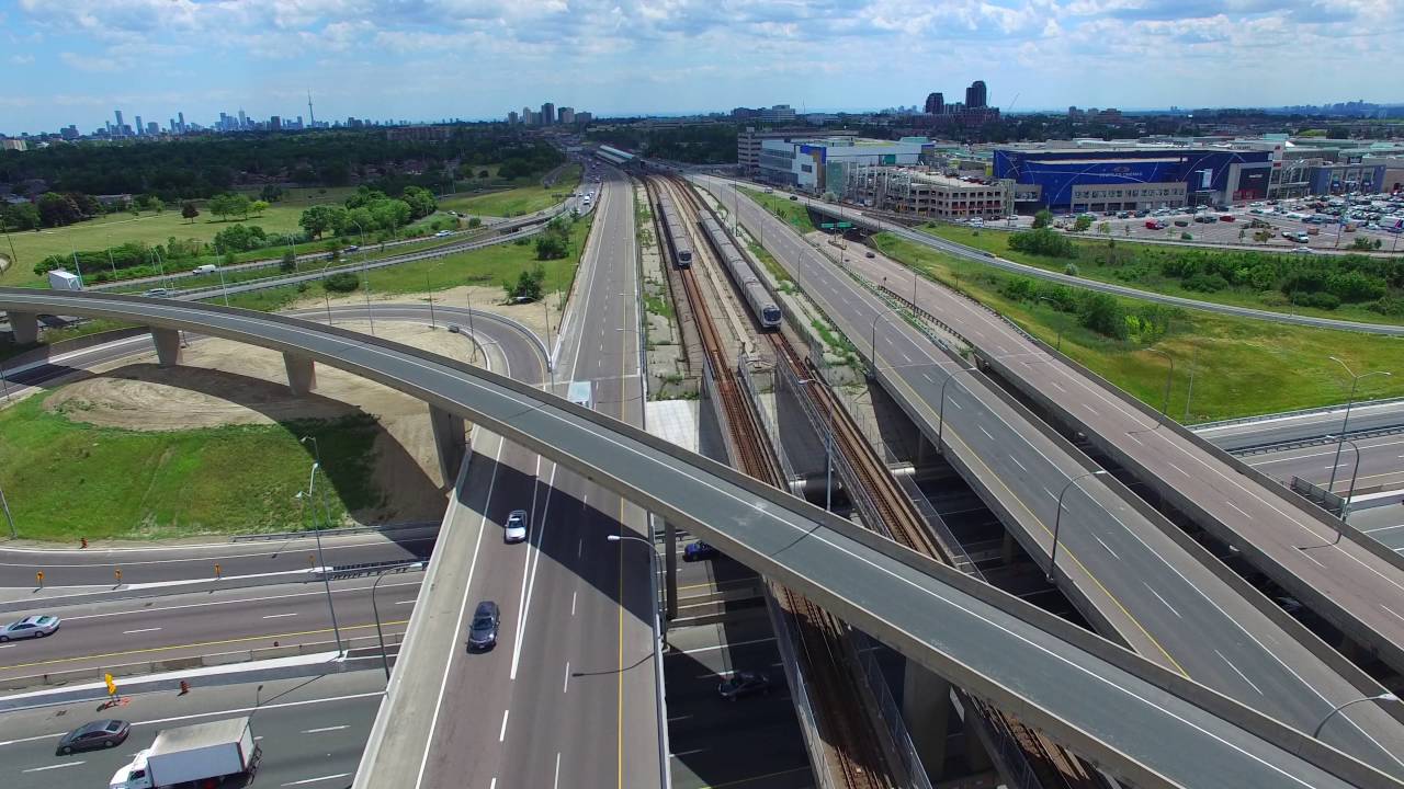 North America's busiest Highway 401 Toronto 4K UHD DJI Phantom 3 Pro ...