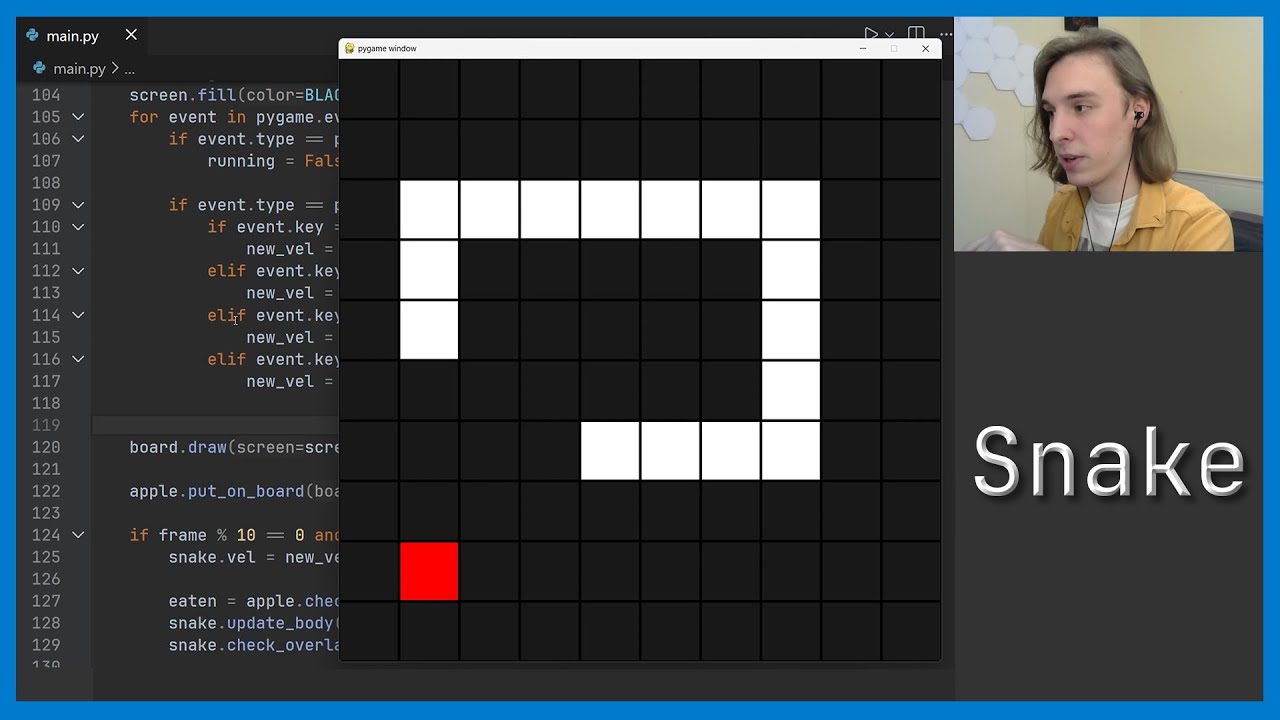 Recreating Classic Snake in Python - YouTube