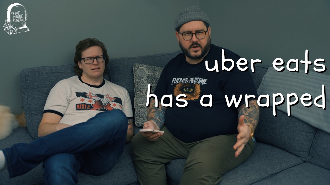 Uber Eats is TRACKING you? (Five Minute Funeral) - YouTube