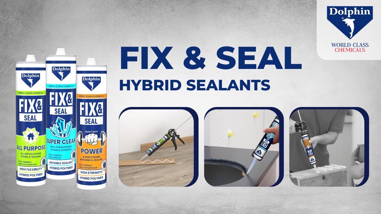 The powerful range of Dolphin Fix and Seal Hybrid Sealants - YouTube